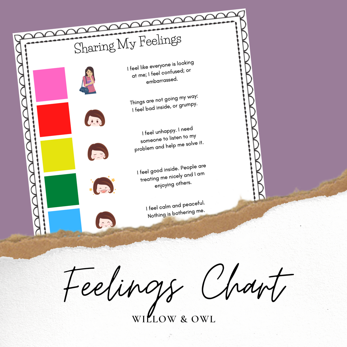 Feelings Chart – Willow & Owl